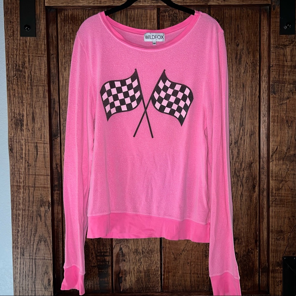 Rare Wildfox Checkered Racing Flags In Neon Bright Pi… - Gem
